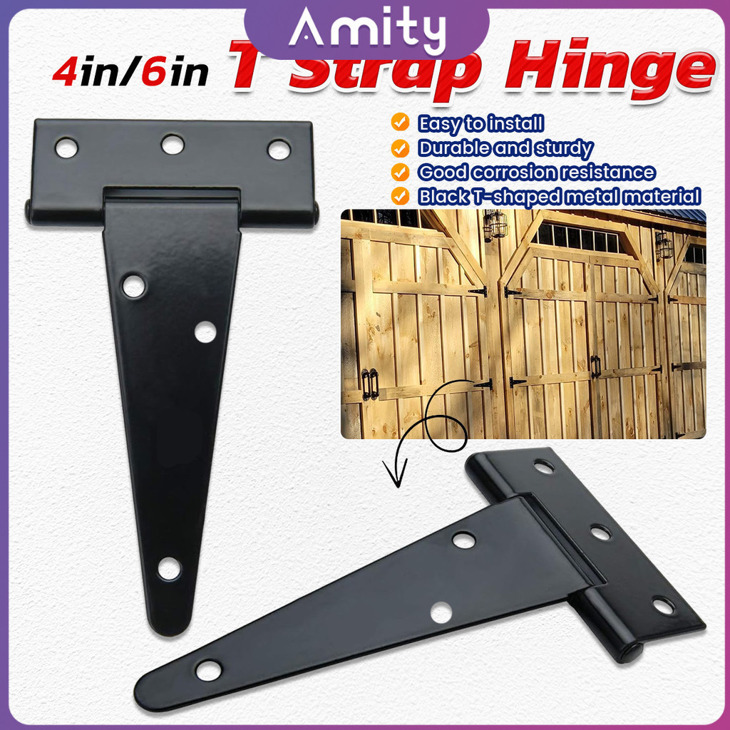 Amity T Strap Heavy Duty Shed/Gate Strap Hinge Door Barn Gates Hinges ...