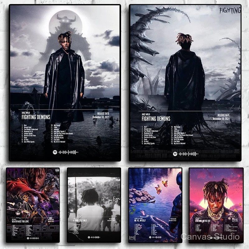 Juice WRLD Posters Hip Hop Rap Singer Pop Music Album Cover for Room ...