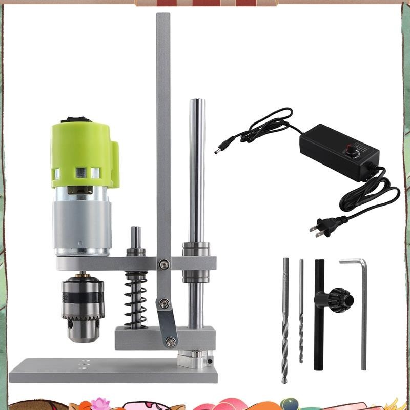 US Plug,Mini Bench Drill Desktop Electric Drill Variable Speed Drilling ...
