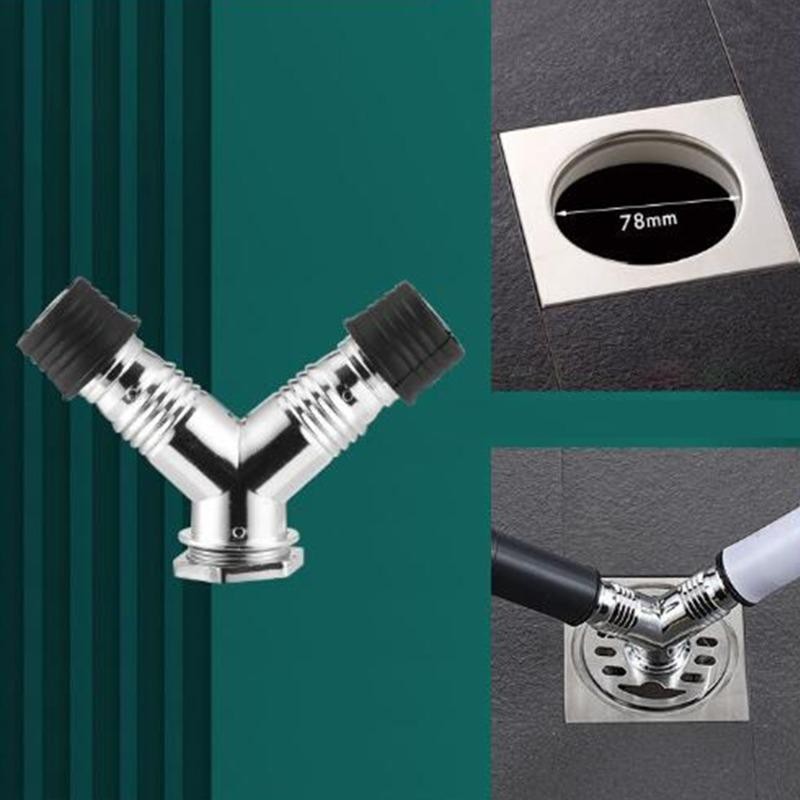 Washing Machine Drain Pipe Interface Floor Drain Tee Joint Y ...