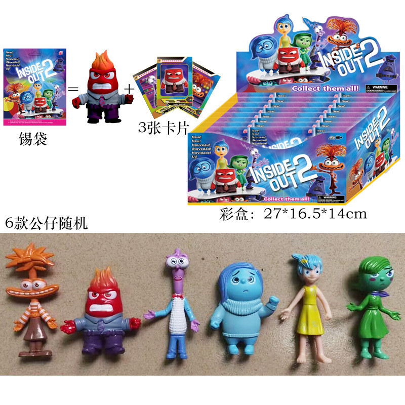 New Disney Inside Out 2 Blind box Action Figure Toy Cartoon Movie Joy ...