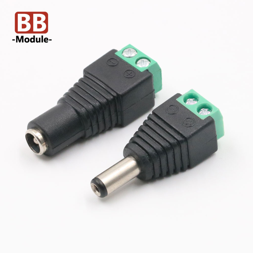5.5 x 2.1mm DC Power Male Female Plug Jack Connector Adapter For 3528 ...
