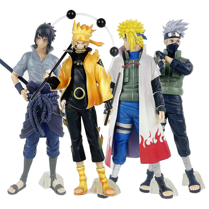 Naruto Anime Peripheral Garage Kit Naruto Sasuke GK Large Model ...