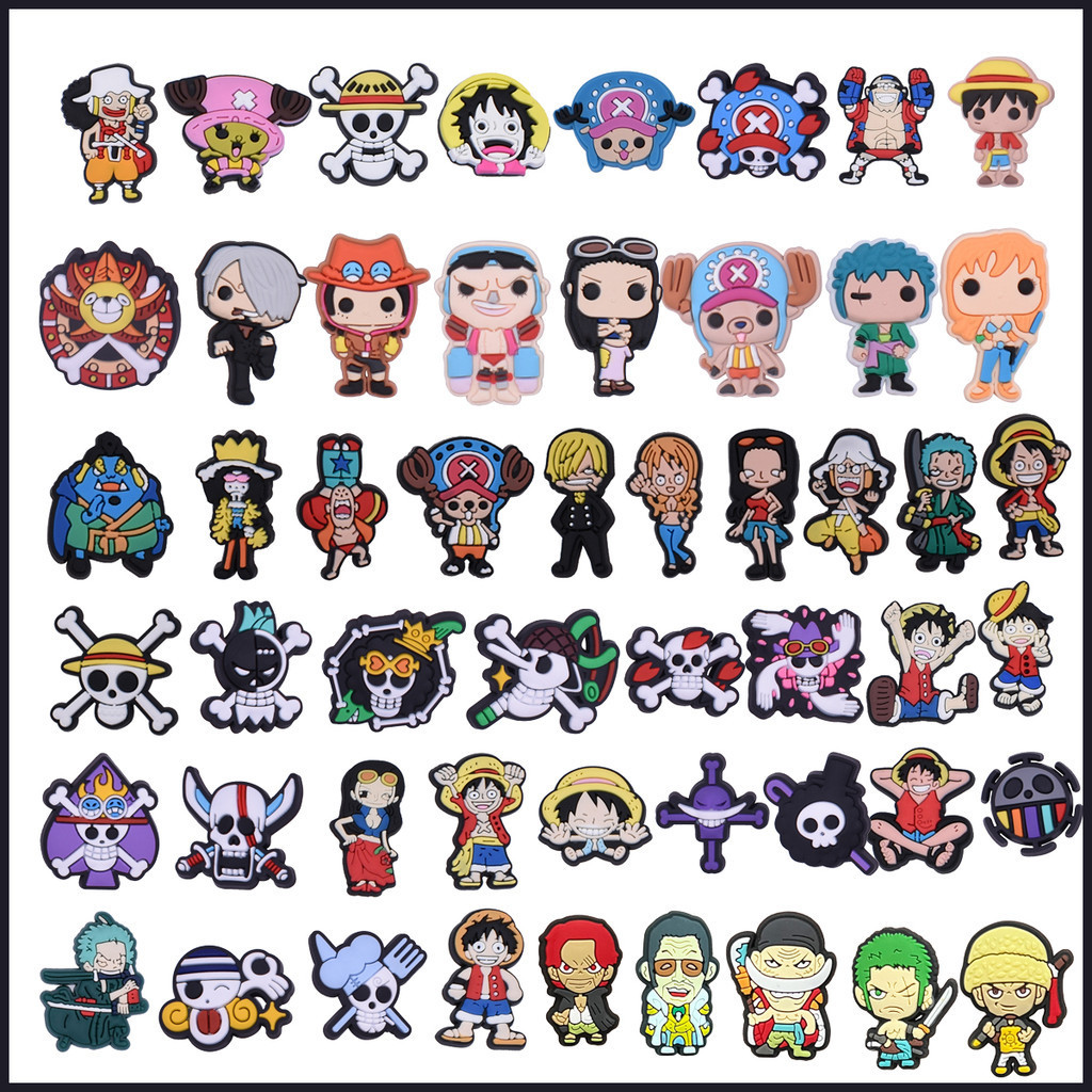 Crocs Jibbitz Cartoon ONE PIECE Cute DIY Clog Charms Pins for Crocs ...