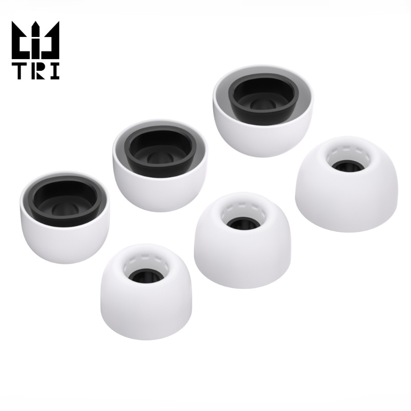 TRI Clarion for AirPods Pro 0.35mm Ultra-thin Silicone Eartips XS S M L ...