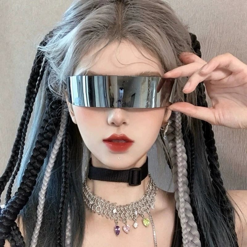 Technology Sense Glasses Men Women High Street Cyberpunk Sci-Fi ...