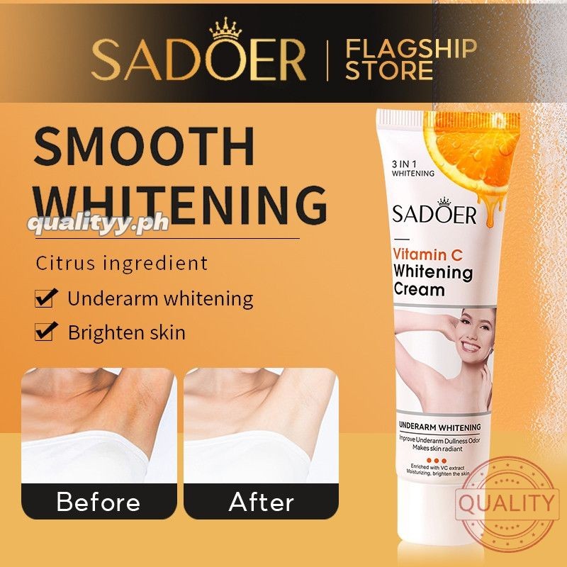 Sadoer Vitamin C Whitening Cream Underarm Whitening Brighten Skin Whitening Cream 50g QUAY ...