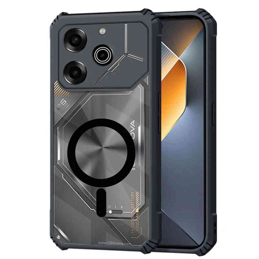 [Ready Stock] Transparent Phone Case for Tecno Pova 6 Neo Li7 6 Pro Li9 5 Pro 4 Pro Pova 3 Neo 3 ...