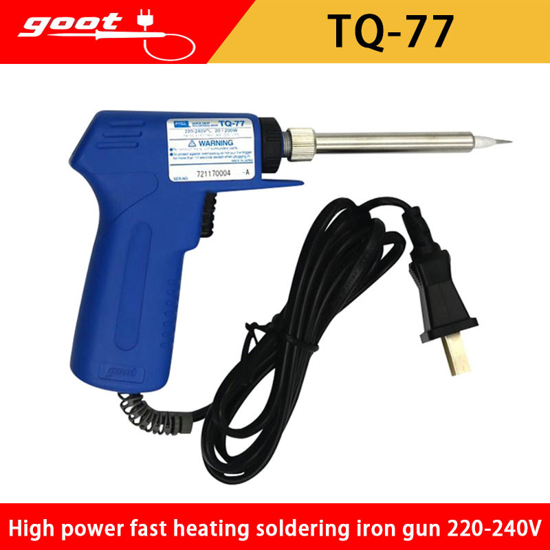 GOOT TQ-77 High-Power Quick Heat-Up Soldering Iron Gun 20/200W Internal ...