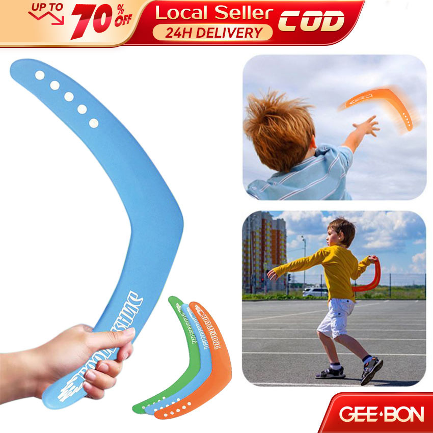 GEEBON V Shaped Boomerang Toy Kids Throw Catch Outdoor Game Plastic ...