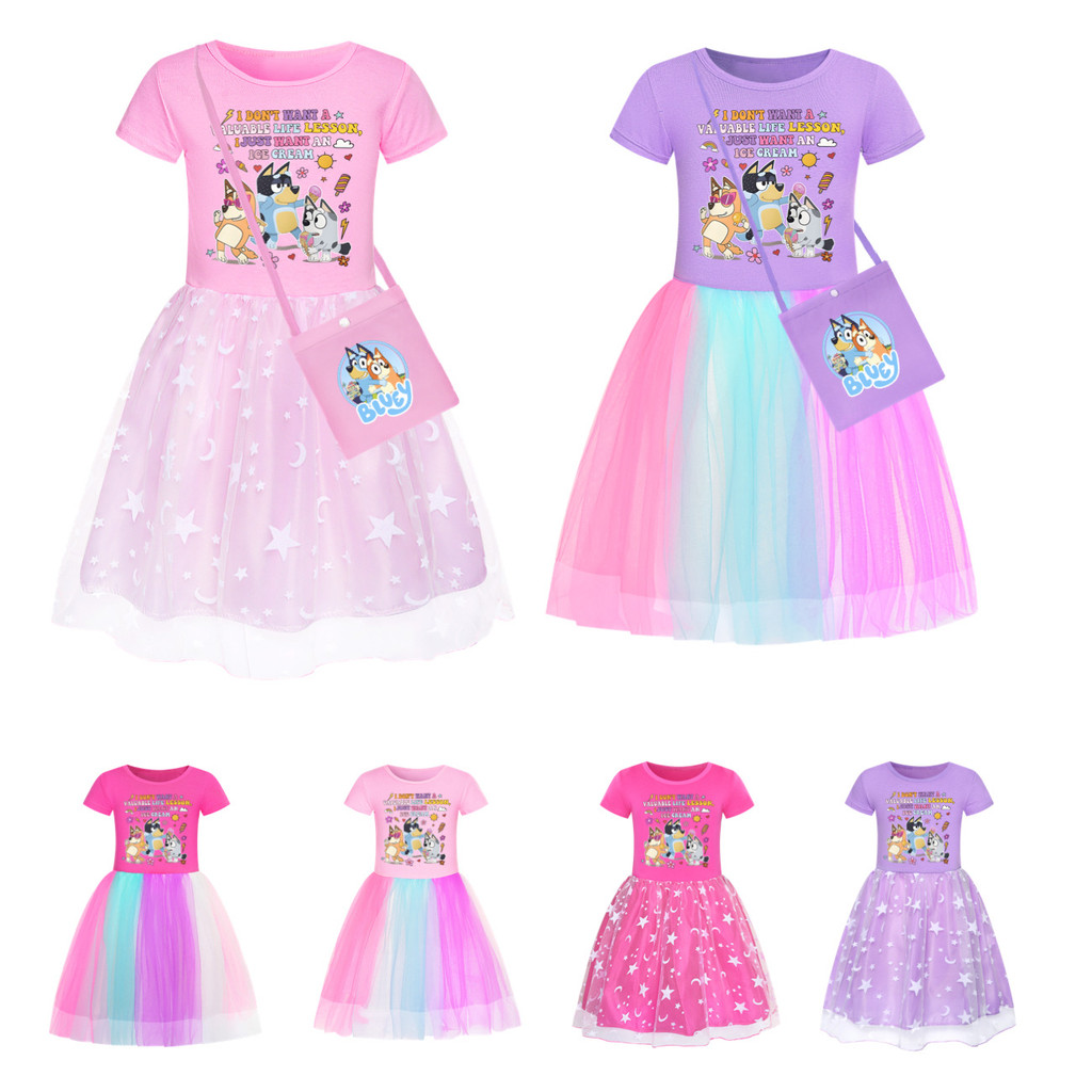 bingo bluey dress for kids princess dress. joana dress for baby girl ...
