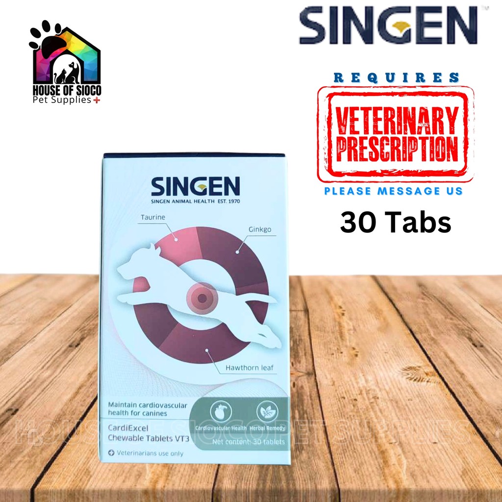 Singen CardiExcel Tablet For Dogs 30tabs/Box (PRESCRIPTION REQUIRED ...