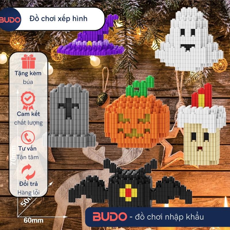 Combo halloween toy model spooky pumpkin monster witch horror 9-tailed ...
