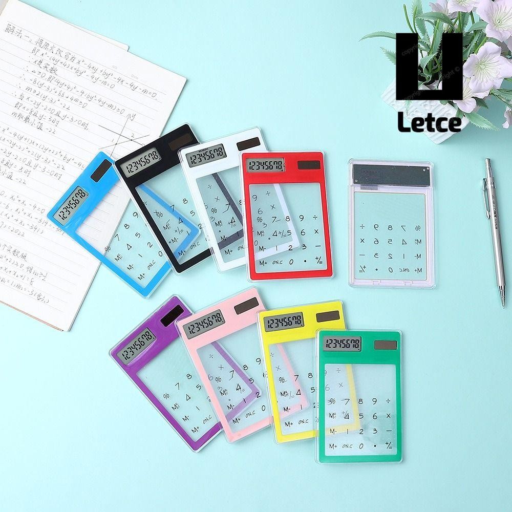 LETCE Mini Calculator, 8-Digit Display Touch Screen Scientific ...