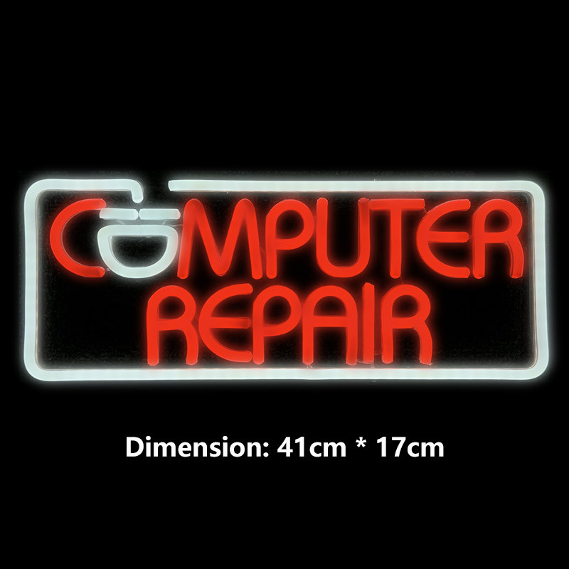 UNOLUX Computer Repair Neon Sign - Customized Business Signage for Shop ...