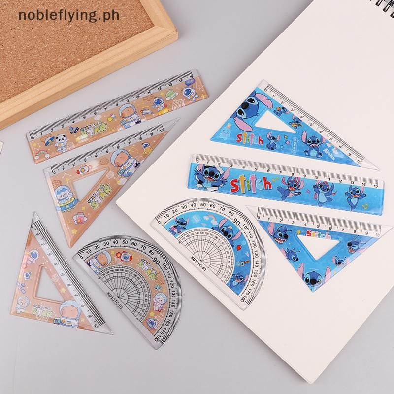 nobleflying Creative Ruler Set Student Study Stationery Ruler Triangle ...
