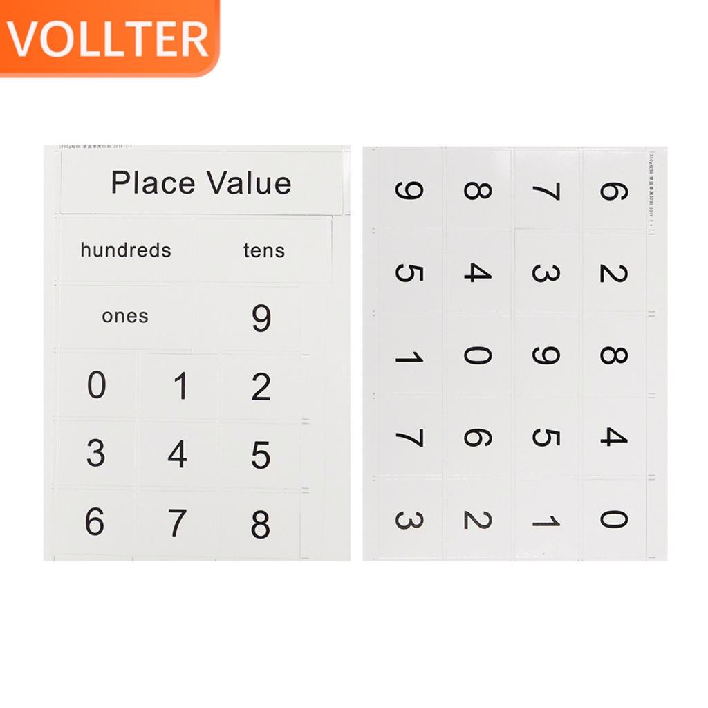 1/2 Colorful Place Value Pocket Chart Engaging Math Learning Tool for ...