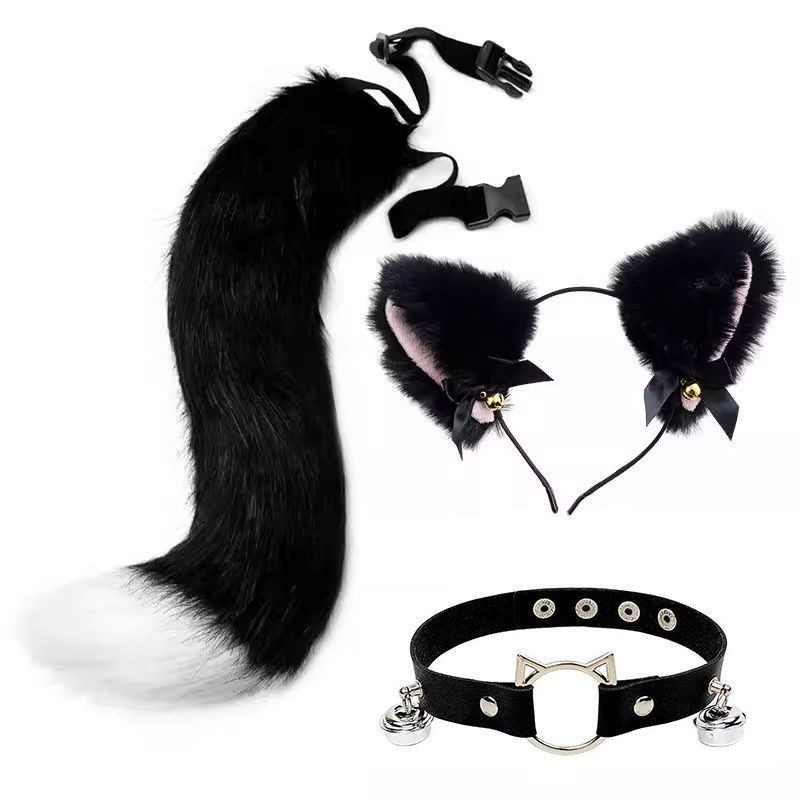 Cat Tail Fox Tail Cat Ears Headdress COSPLAY Comic Exhibition Props Holiday Party Props | Shopee ...