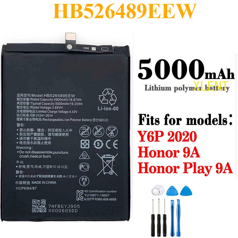 For Huawei Y6P 2020 Honor 9A Honor Play 9A Battery HB526489EEW Battery ...