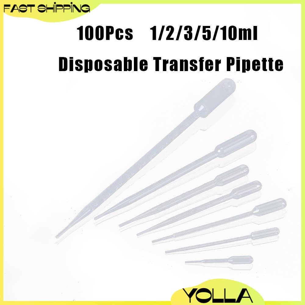 1/2/3/5/10ml Laboratory Disposable Transfer Pipette 100Pcs Disposable ...