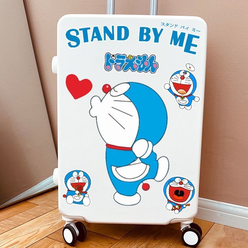Cartoon Cartoon Doraemon Luggage Sticker Cute Blue Fat Man Suitcase ...
