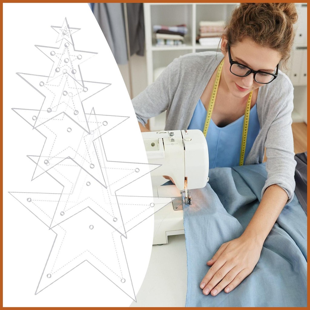 Star Quilt Template Crafts Template Hand Quilting Star Embroidery ...