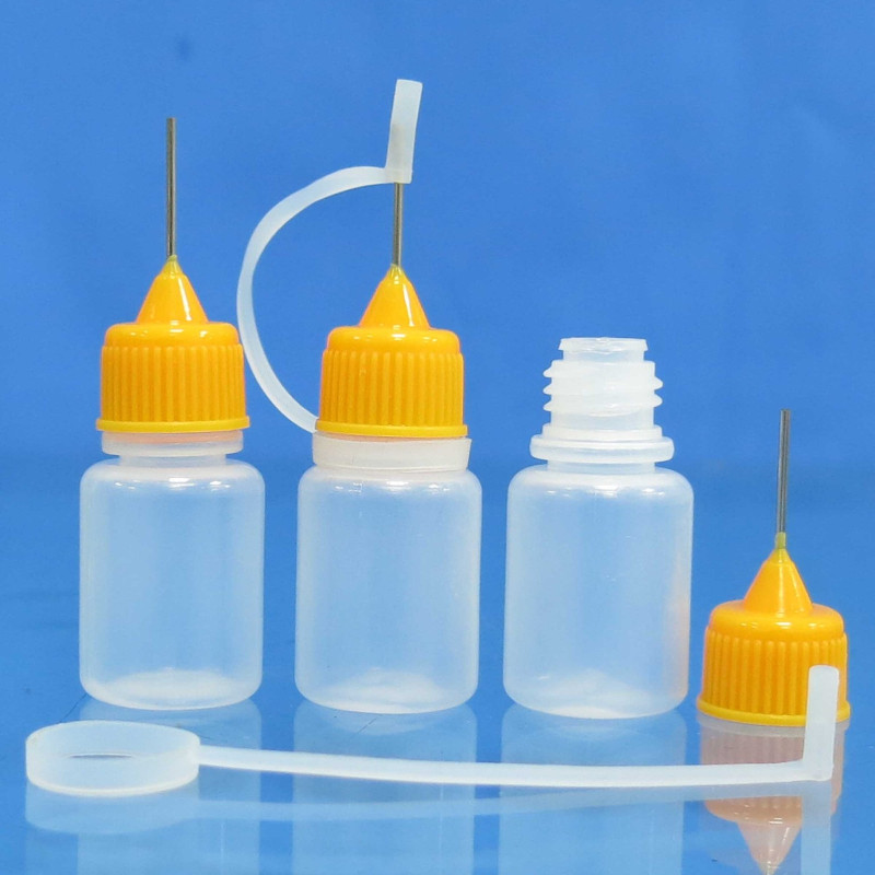 1PCS 5ML Syringe Bottle with Rubber Stopper Tip and Fine Head - Oil ...