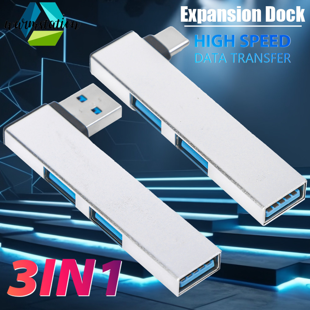 3 In 1 Creative Double USB Interface Computer Hub- Multipurpose Mobile ...