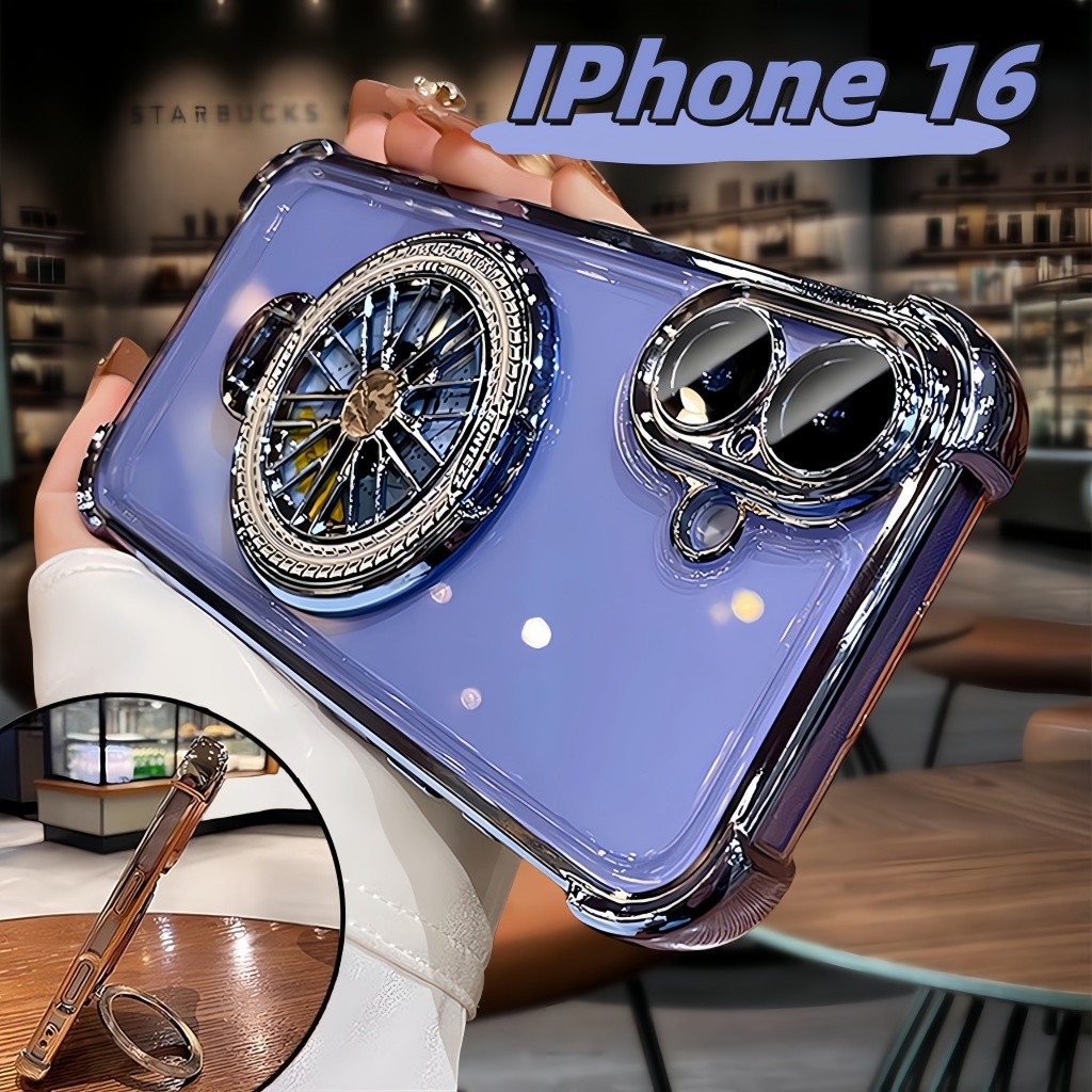[IP16] Luxury Magnetic Rotating Gyroscopic Bracket Phons Case for ...