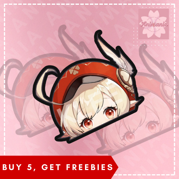 Game Peeker / Klee - Genshin Impact Peeking Sticker / Coated Waterproof ...