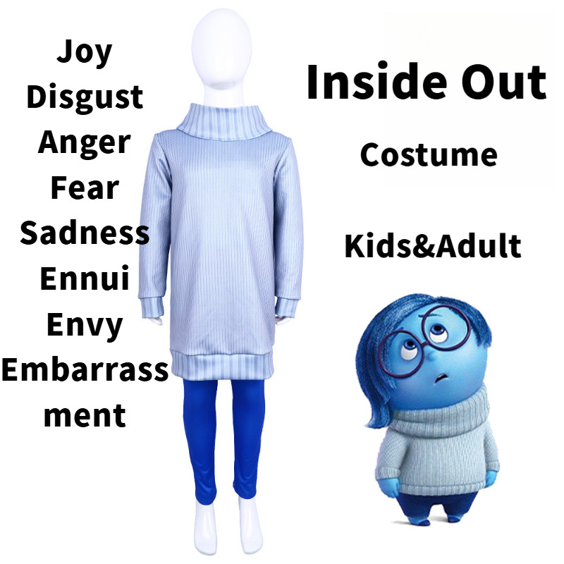 Inside Out2 Kids Costume Halloween Cosplay Joy Anxiety Envy Cosplay ...