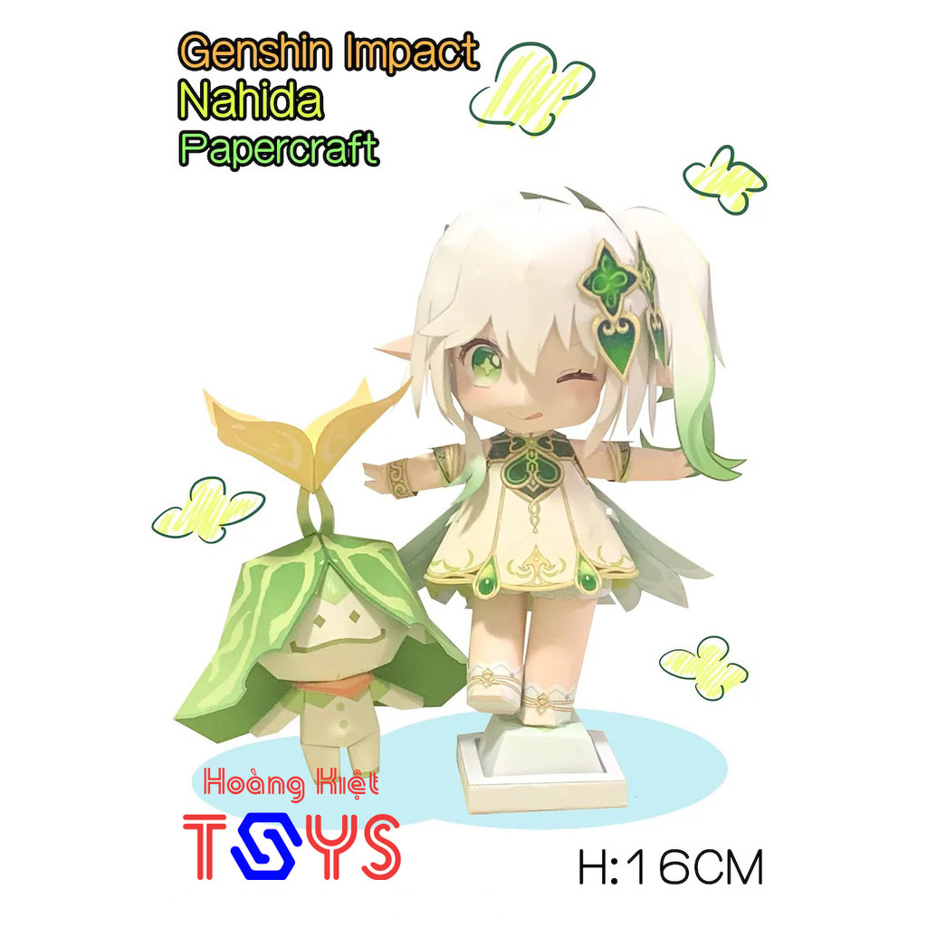 Anime girl paper model Game Genshin Impact Nahida herb | Shopee Philippines