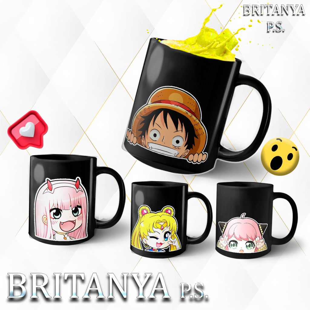 ANIME CHARACTER PEEKER ANIME MUG DESIGN | Shopee Philippines