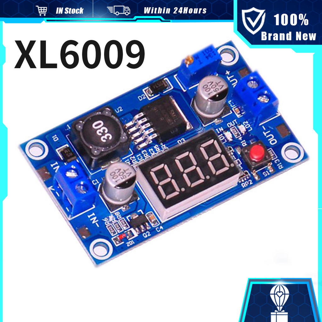 Adjustable DC-DC 3-32V to 5-35V Power Supply Module XL6009 4A Boost Converter Step Up High ...