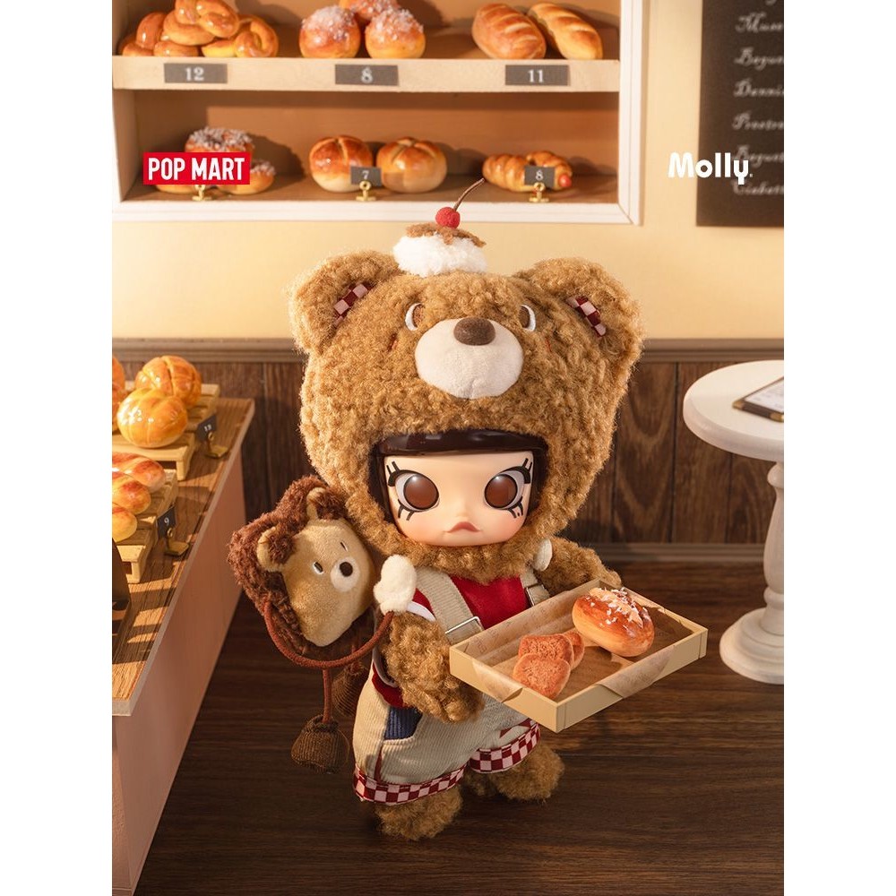 POPMART Pop mart MOLLY Bear Bread 1/8Action Figure Toys Doll Trendy ...