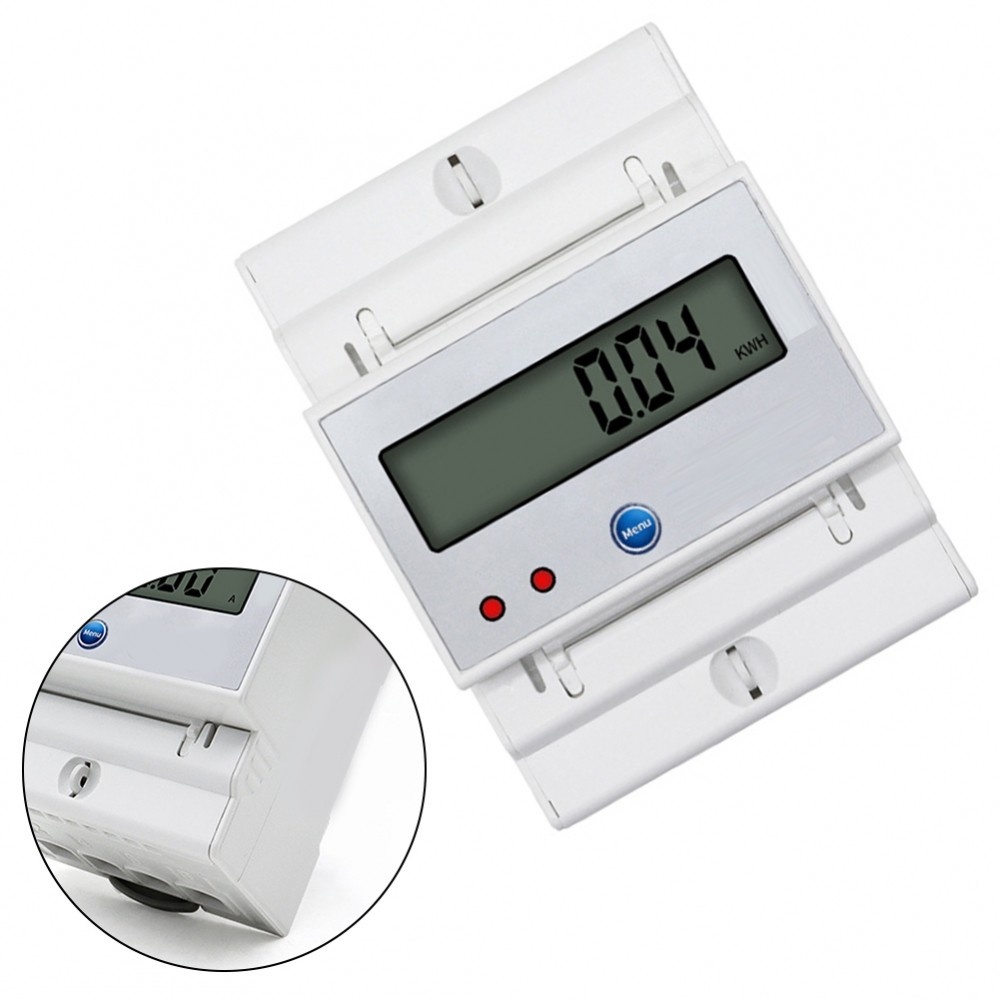 Sleek Design Three Phase Energy Meter Featuring For RS485 and LCD ...