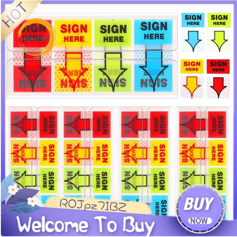 500pcs Sign Here Stickers,Labels Stickers Adhesive Sign Here Tabs Sign ...