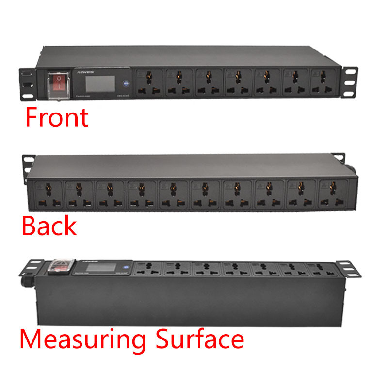 Cabinet Sockets PDU Power Strip Distribution Unit 17 Ways Socket Double sided,Digital Volt Watt ...