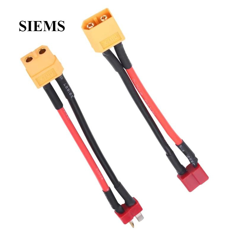 14AWG 10CM XT60 to T-Plug Male Female Adapter Connector Cable silicone ...
