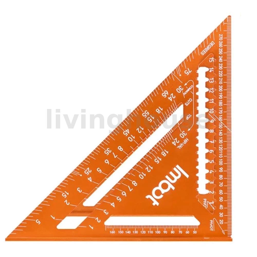 Measurement Triangle Plate Multi-functional Aluminum Alloy Ruler Metric ...