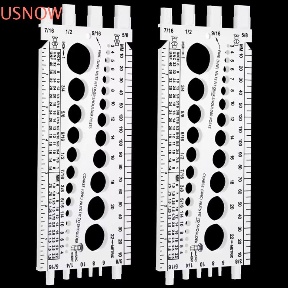 USNOW Nut Gauge, Metric Size Imperial Standard Screw Size Measuring ...
