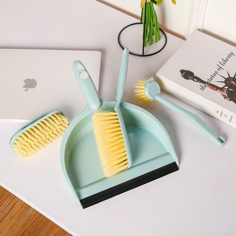 3 In 1 Mini Broom and Dustpan Set Plastic Desktop Sweep Cleaning Brush ...