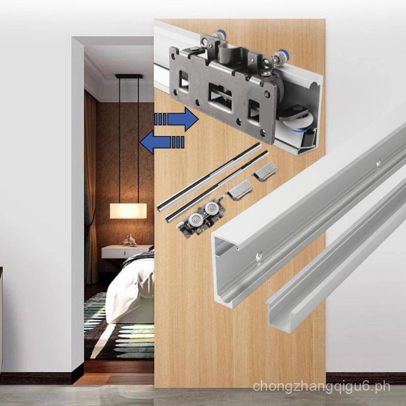 Ghost Door Hardware Accessories Invisible Track Full Set Side Sliding ...