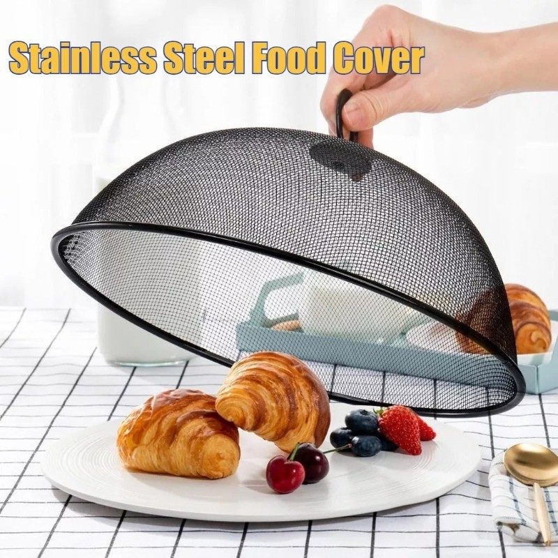 Stainless Steel Table Food Cover Dish Cover Anti-Fly Food Cover Iron ...