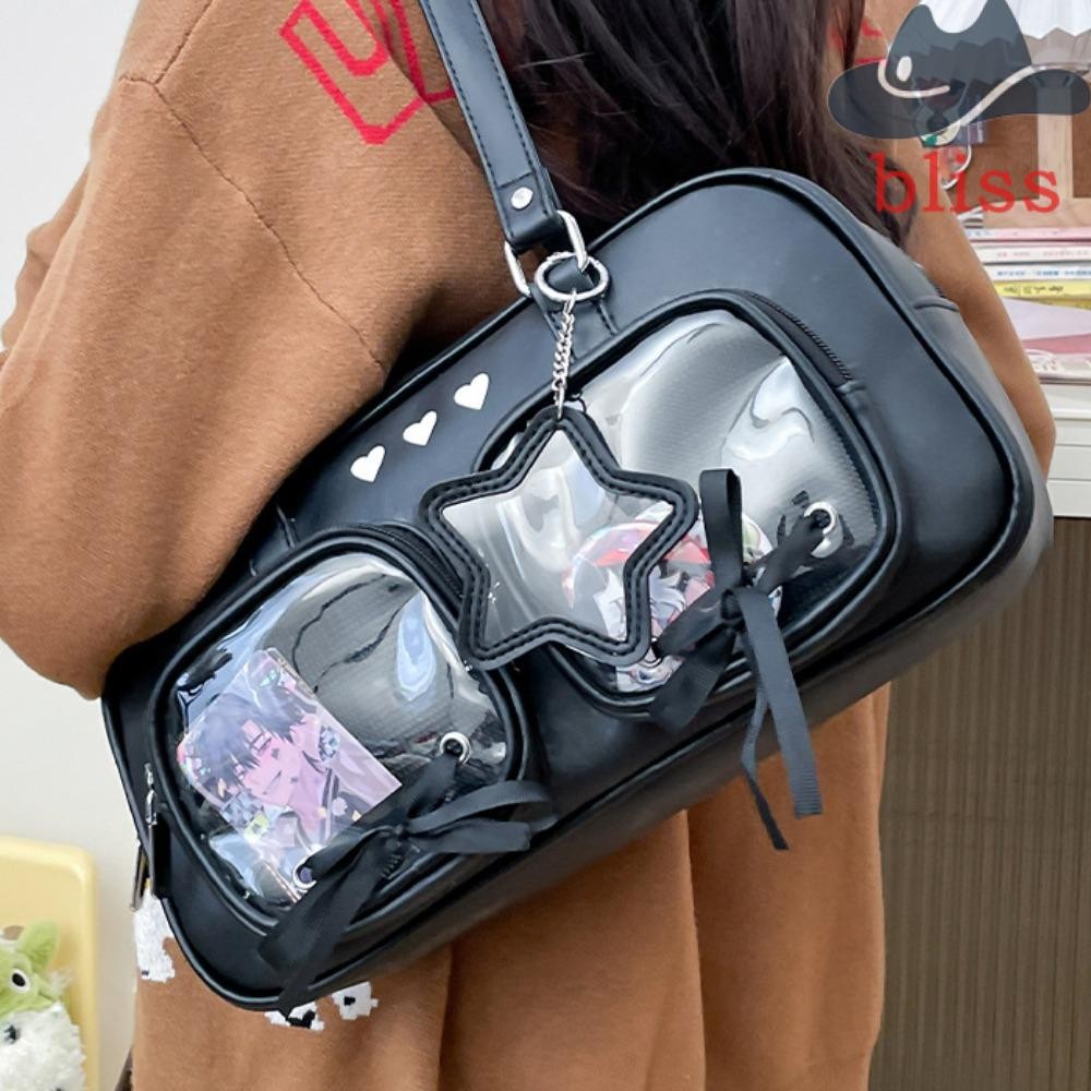BLISS PU Leather Itabag, Badge Display Idol Merchandise Storage ...