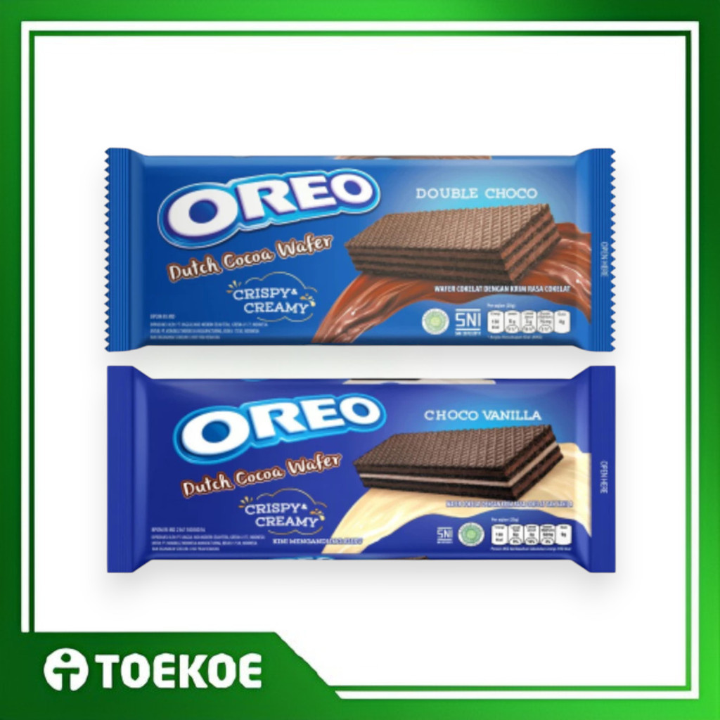 TOEKOE Oreo Dutch Cocoa Wafer 117GR Double Choco Vanilla | Shopee ...