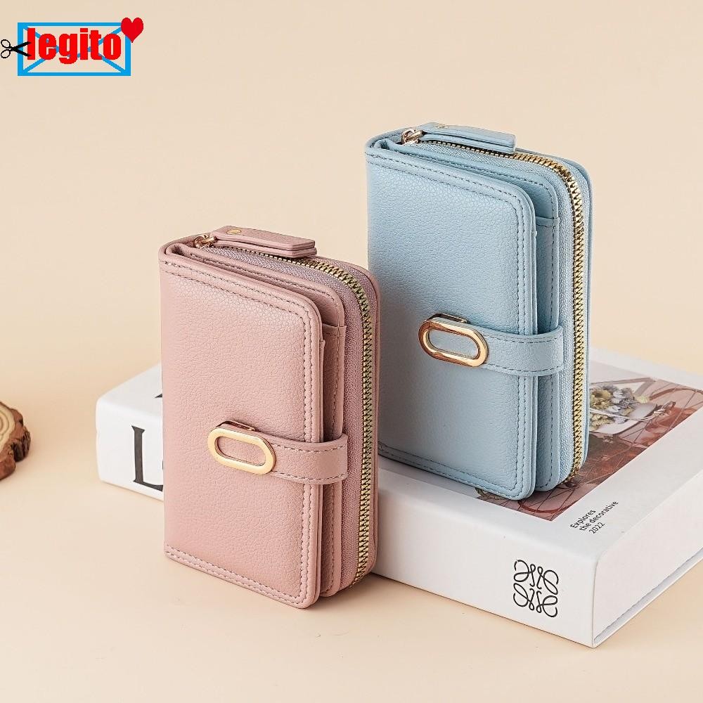 LETIGO.PH Women's Wallet, PU Leather Solid Color Short Wallet, Portable ...