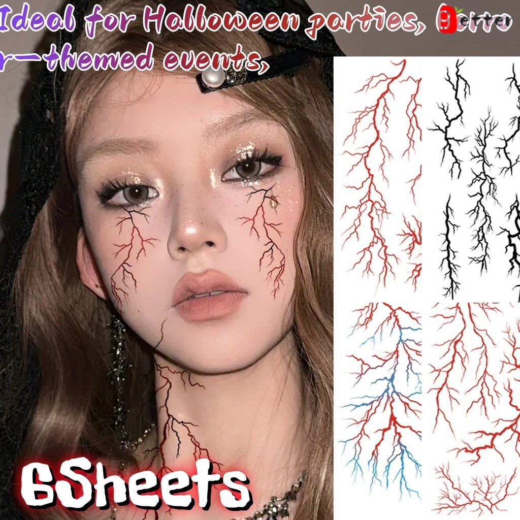Horror Simulation Vein Tattoo Stickers - Stage Performance Vampire ...