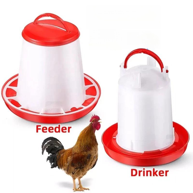 Automatic Chicken Drinker- 1.5L Plastic Poultry Waterer for Broiler ...