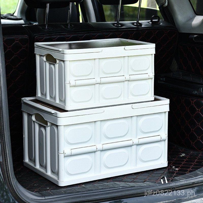 Large Capacity Storage Box Plastic Box Foldable Car Organizer Box ...